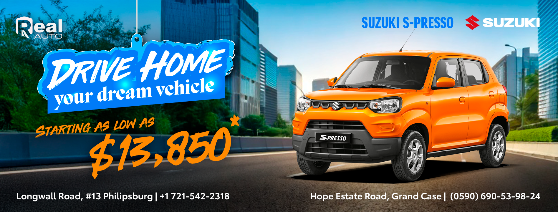 Real Auto: New & Used Toyota, Suzuki & Chevrolet Dealer | SXM